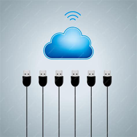 Premium Vector Cloud Computing And Networking Design Concept Data Sharing Concept Design