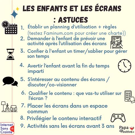 9 règles d utilisation des écrans Papa positive
