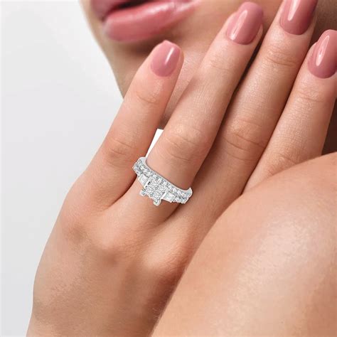 14k 150ct Diamond Bridal Ring Unclaimed Diamonds