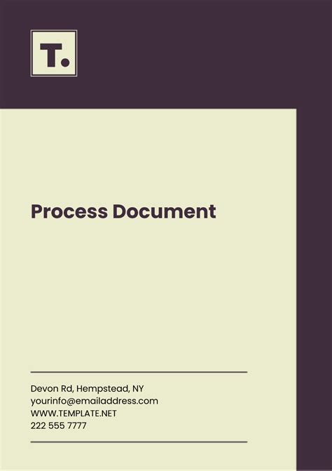 Free Process Document Template To Edit Online
