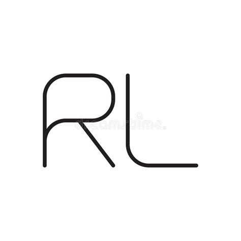 Rl Initial Letter Vector Logo Icon Stock Vector Illustration Of