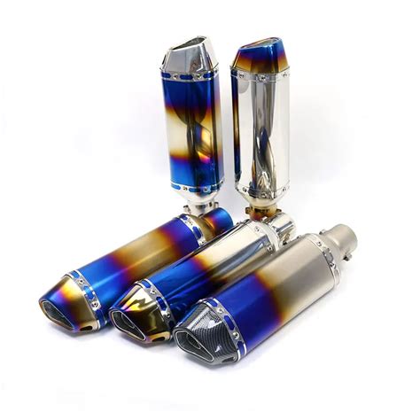 범용 바이크 오토바이 배기 파이프 혼다 Cbr250 Cb400 Fz400 Z750 Ninj 티몬