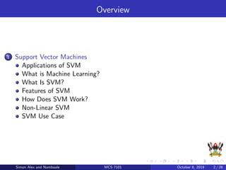 Support Vector Machines Presentation PDF