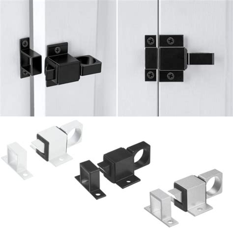 Automatic Self Closing Latches Spring Slide Door Lock Aluminum Alloy Door Bolts Security Pull