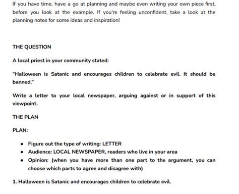 AQA Language Paper 2 Letter Writing Top Grade Question Example Answer Teaching Resources AQA Language Paper 2 Letter Writing Top Grade Question Example Answer Teaching Resources