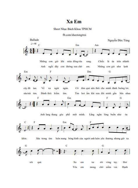 Xa Em Sheet Nh C B Ch Khoa Tphcm