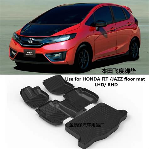 혼다 Fit 자동차 카펫 Fit 트렁크 매트 풀 세트 트림 혼다 Fit Jazz에 적합 방수 바닥 매트 Aliexpress