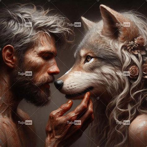 Ai产生的狼人兽化人生物幻想兽捕食者爱乌托邦免抠素材模板下载 图巨人