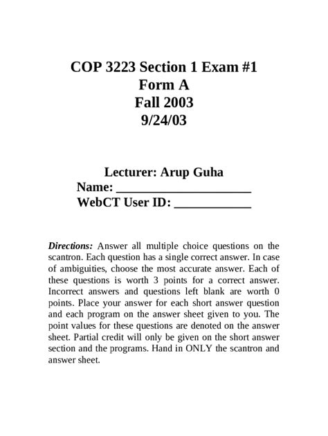 Cop 3223 Introduction To C Programming Archive Doc Template Pdffiller