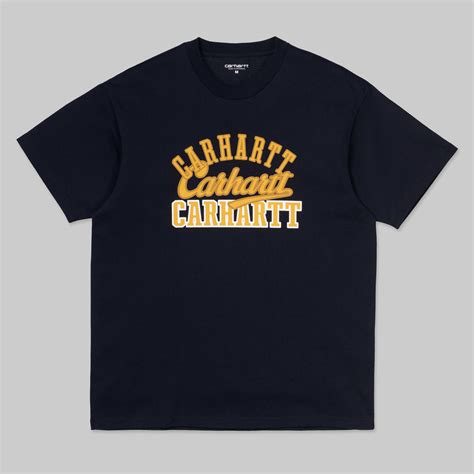 Carhartt Wip Overlay T Shirt In Dark Navy Inocencia