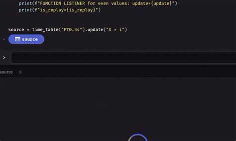 Listen To Ticking Tables Deephaven