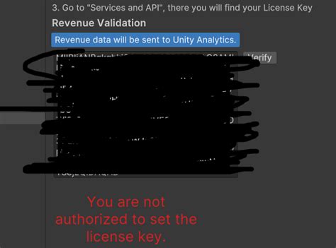 Unity Iap You Are Not Authorized To Set The License Key Gg Play Unity Services Unity