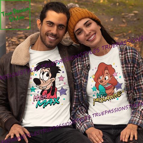 A Goofy Movie Couples Her Max His Roxanne Couple Shirts Max Inspire