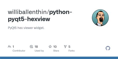 Github Williballenthinpython Pyqt5 Hexview Pyqt5 Hex Viewer Widget