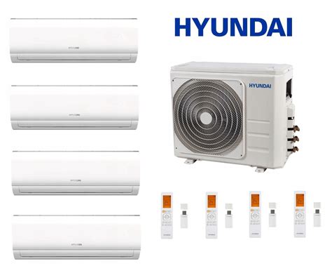 Klimatyzator Zestaw Multi Split Hyundai 4x 26 Kw Z Wifi Pakiet