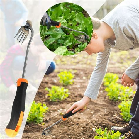 Weeding Artifact Root Weeding Tool Steel Weeder 4 Teeth Dual Purpose