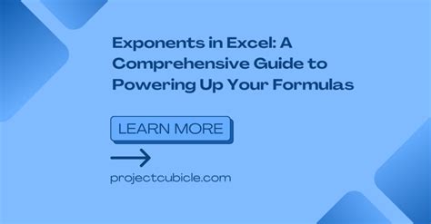 Exponents In Excel Powering Up Your Formulas