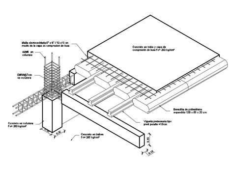 Concrete Slab Construction With Ceiling Structure Cad Drawing Details Dwg File Artofit