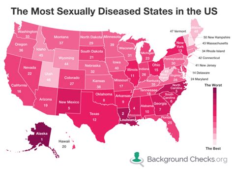 The Most Sexually Diseased States In The United States Ranked On One Handy Map