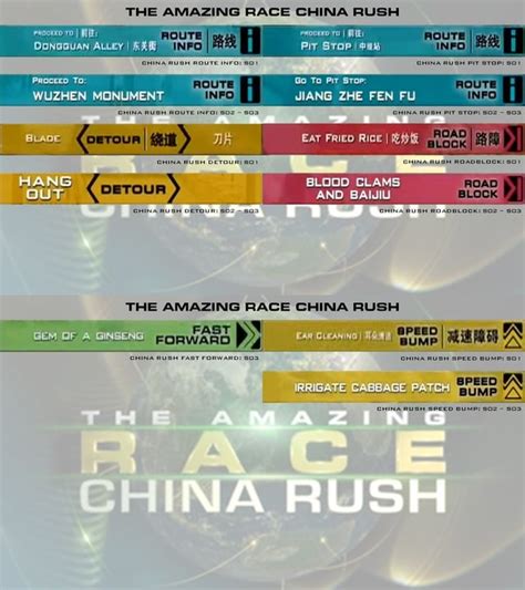 Here Are All Of The Amazing Race Task User Interface Designs That I