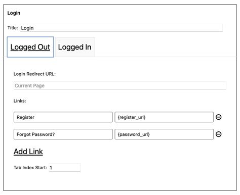 User Registration Add On Login Widget Gravity Forms Documentation
