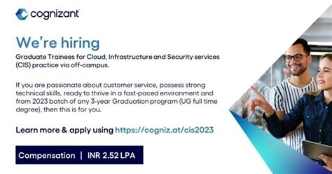 Cognizant Is Hiring From 2023 Batch For Their Cis Team Ananth Mallya