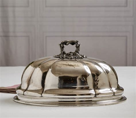 Antique English Sheffield Silver Plate Food Cover