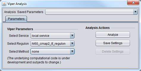 Viper Analysis Geworkbench