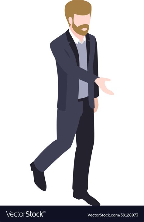 Businessman Isometric Royalty Free Vector Image