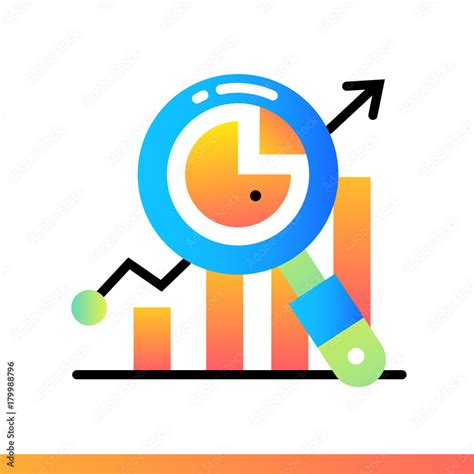 Flat Icon Statistical Analysis Data Science Technology And Machine Learning Process Material