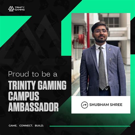Shubham Shree On Linkedin Trinitygaming Brandambassador Glau