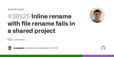 Inline Rename With File Rename Fails In A Shared Project · Issue 38525