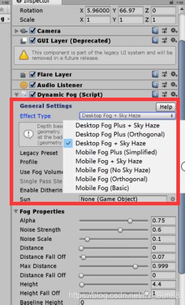 【巨人的肩膀上制造世界】——7——unity3d实用插件之dynamic Fog Mist快速简洁的制作高质量的动态迷雾效果unity3d Slg迷雾 Csdn博客