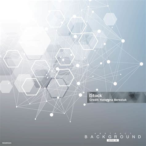 과학 6 각형 패턴의 현대 미래 배경입니다 입자 의료 기술 화학 과학에 대 한 분자 구조와 가상 추상 배경 소셜 네트워크 벡터 0명에 대한 스톡 벡터 아트 및 기타 이미지