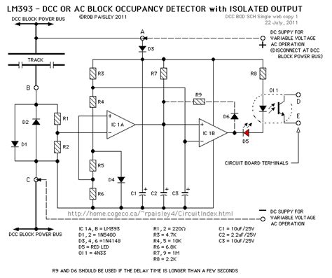 Comparator Based Dcc Or Ac Block Occupancy Detectorschematic Measuring And Test Circuit