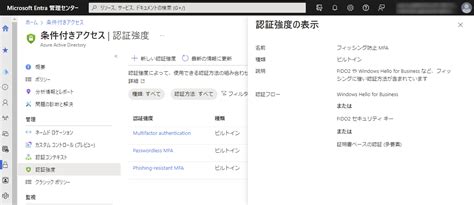 条件付きアクセスの認証強度 一般提供開始のお知らせ Japan Azure Identity Support Blog