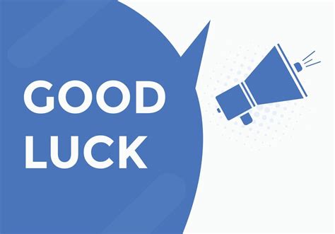 Good Luck Text Button Speech Bubble Good Luck Text Web Template