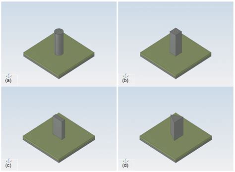 Geometries Of A Circular B Square C Rectangular And D Download Scientific Diagram