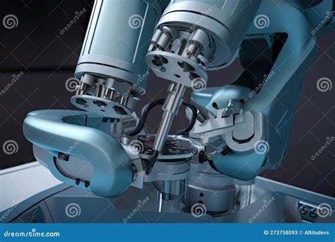 Custom Robotic End Effector Equipped With Specialized Tool To Perform Delicate Surgical