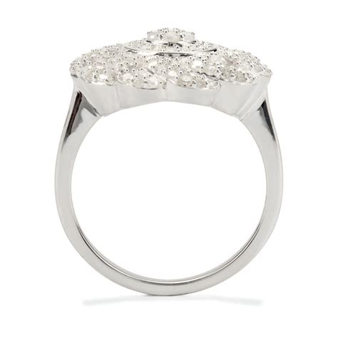 Diamond Ring In Sterling Silver 1ct Gemporia