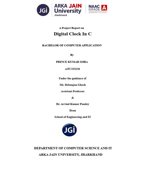 Mini Project Report Sample Download Free Pdf Computer Programming
