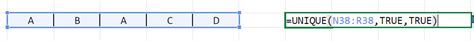 Excel How To Get Unique Columns In A Row And Make The Formula Spill