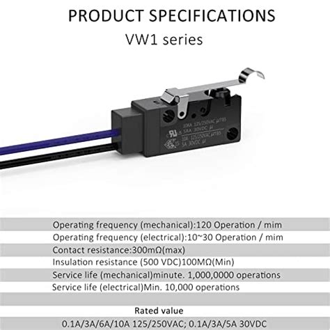 Diyhz Hinge Bending Lever Waterproof Momentary Push Button Micro Limit Switch