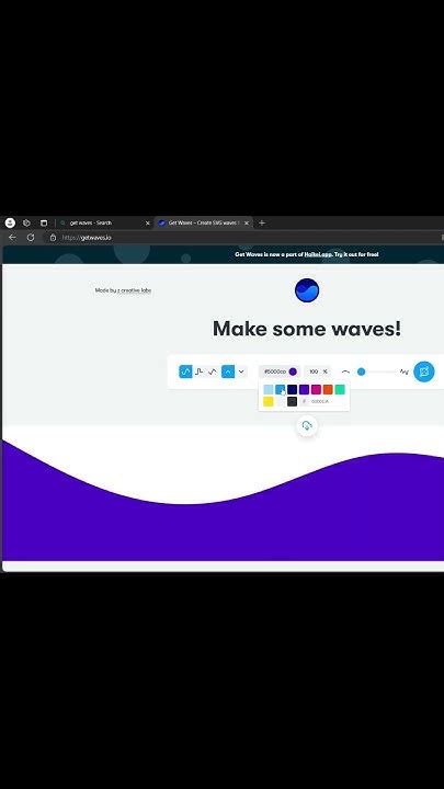 Css Wavy Background Tool Shorts Css Youtube