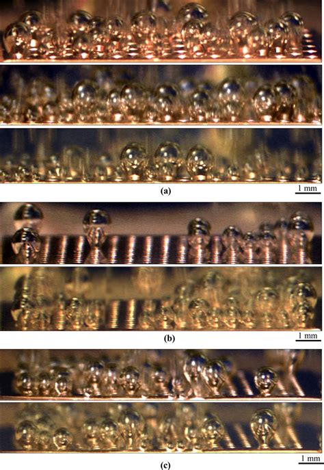 Recorded Photographs Of Growing Bubbles In Saturation Nucleate Boiling