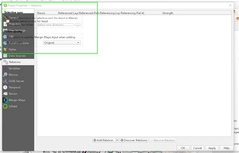 Displaced Icons In Project Properties Issue Qgis Qgis Github