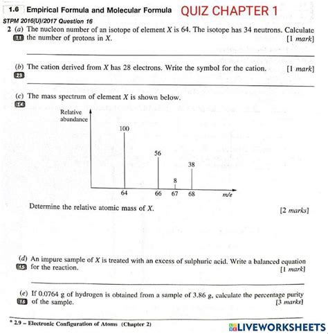 Empirical And Molecular Formula Worksheets Answers