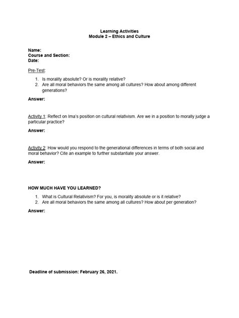 Gec 18 Module 2 Learning Activities Pdf