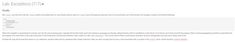 Solved Lab Exceptions A What Is An Exception An Chegg