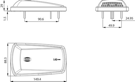 Dasteri Led Side Direction Indicator Lamp 9 33v